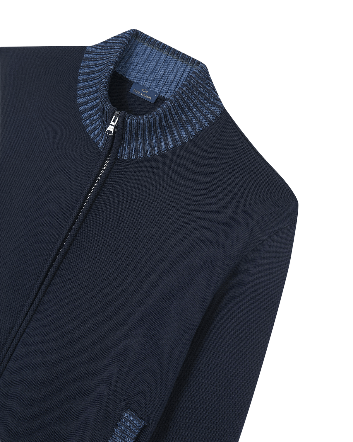 Soft Cool Touch Wool Sweater med glidelås – Paul & Shark hos Mandy – Mandy